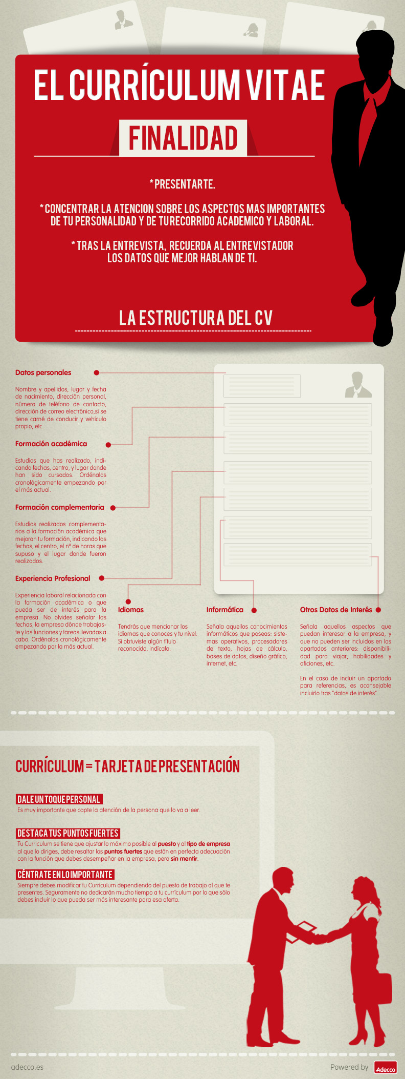 Cómo hacer bien un Curriculum Vitae #infografia #infographic - TICs y ...