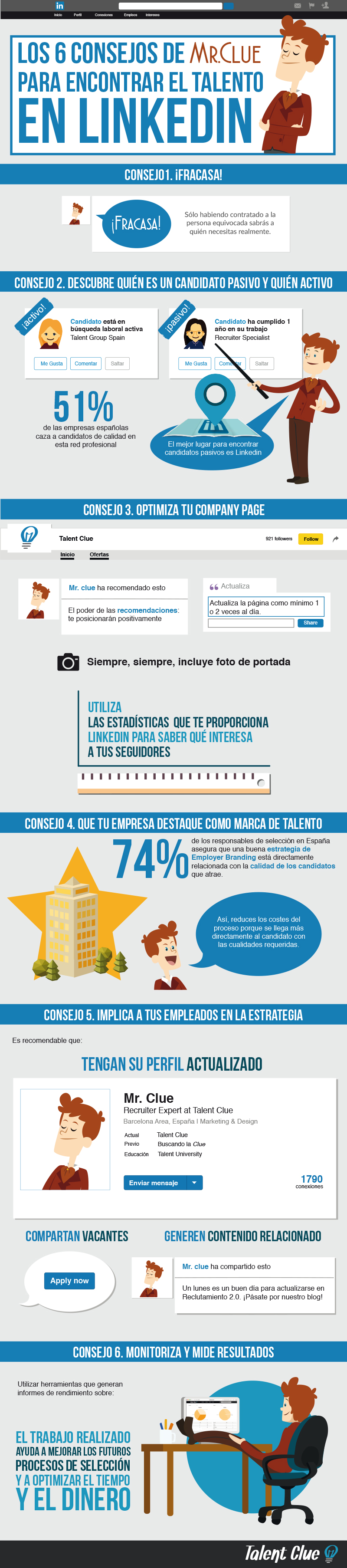 6 Consejos para Encontrar Talento en Linkedin #infografia #socialmedia #rrhh - TICs y Formación